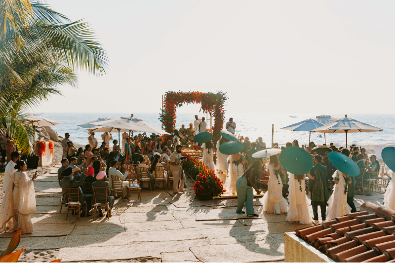 A Hindu destination wedding in Mexico: Akinchita & Akshar's story at ...