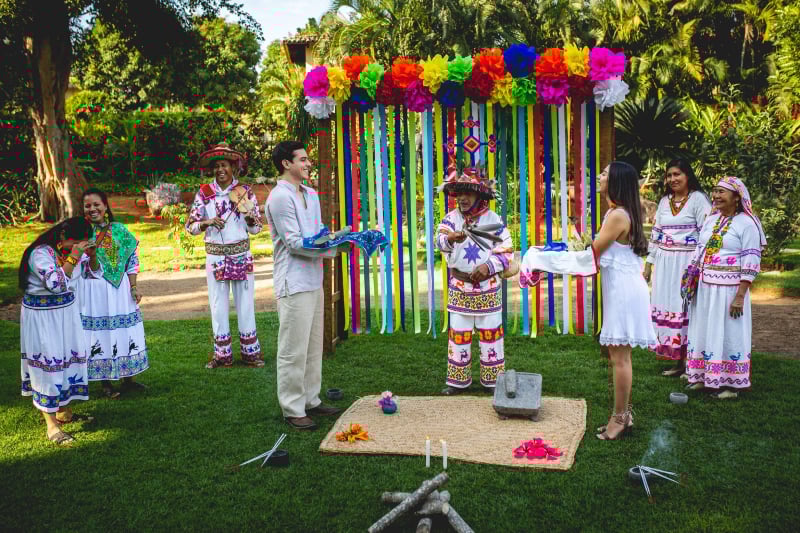 Mexican Traditional Wedding Ceremony Mexican American Wedding Fiesta